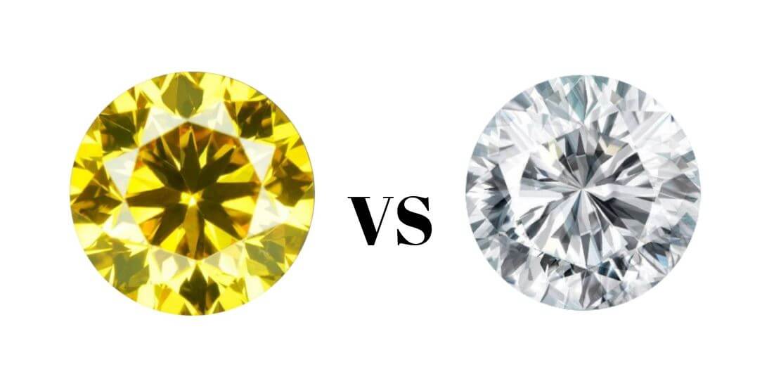 Yellow Diamond vs White Diamond